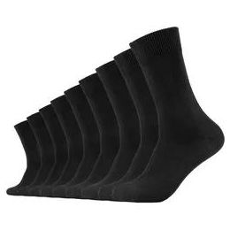 Socken Camano "9er Pack", Damen, Gr. 35-38, schwarz, 80% Baumwolle, 17% Polyamid, 3% Elasthan, uni, Socken Socken