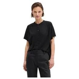 Marc O'Polo Kurzarmshirt MARC O'POLO "aus LENZINGTM ECOVEROTM", Damen, Gr. XXL, schwarz, Obermaterial: 94% Viskose, 6% Elasthan, unifarben, regular fit, normaler Saum, Shirts