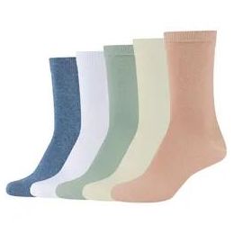Socken s.Oliver "5er Pack", Damen, Gr. 35-38, pink (pink sand), 80% Baumwolle, 17% Polyamid, 3% Elasthan, Socken Socken