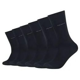 Socken Camano "6er Pack", Damen, Gr. 39-42, blau (navy), 80% Baumwolle, 17% Polyamid, 3% Elasthan, uni, Socken Socken