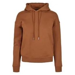 Kapuzenpullover Urban Classics "Urban Classics Damen Ladies Hoody", Damen, Gr. L, toffee, 63% Baumwolle, 37% Polyester, unifarben, normal, ohne Ausschnitt, Pullover Kapuzenpullover