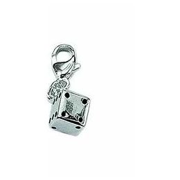 Adelia&acute;s Charm-Einh&auml;nger ADELIA ́S "Charm Anh&auml;nger W&uuml;rfel 925 Silber &ndash; Silberanh&auml;nger W&uuml;rfel", silber, Charms, Damen, Silber 925 (Sterlingsilber), Silberanh&auml;nger W&uuml;rfel