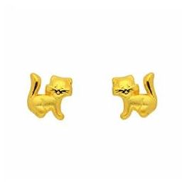Adelia&acute;s Paar Ohrh&auml;nger ADELIA ́S "Katze Ohrstecker Ohrringe 333 Gold ( 8K ) &ndash; Goldohrringe Katze", gold, Ohrringe, Jungen, Kinder, Gold, Goldohrringe Katze