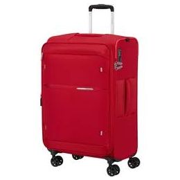 Weichgep&auml;ck-Trolley Samsonite "GOTWIST", Gr. B/H/T: 43cm x 68cm x 29cm 71 l, true rot, Polyester, Koffer, mit Teleskopgriff und mehreren Tragegriffen, innen aus Polyester