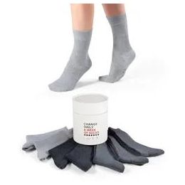 Socken s.Oliver "7er Pack", Damen, Gr. 43-46, grau (light grau mix), 50% Baumwolle, 47% Polyester, 3% sonstige Fasern, uni, Socken Socken