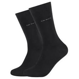 Socken Camano "ca-soft 3in1 Tencel Wolle Bambus 2er Pack", Damen, Gr. 35-38, schwarz, 53% Viskose, 22% Lyocell, 13% Polyamid, 10% Wolle, 2% Elasthan, uni, Socken Socken, 2er Pack 3in1: Drei Funktionsfasern in einer Socke
