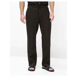 Chinohose Brax "Style ELIAS", Herren, Gr. 35, L&auml;nge 32, schwarz, Web, 100% Leinen, Hosen Chinohose