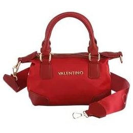 Shopper Valentino BAGS "JOLLY BIS RE", Damen, Gr. B/H/T: 20cm x 14cm x 12cm, rubino, Lederimitat, Textil, Taschen Shopper, Damen Handtasche, Schultertasche mit goldfarbenen Logoschriftzug