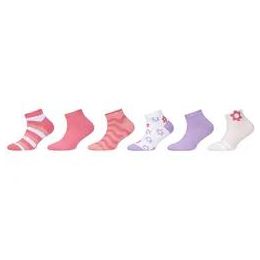 Sneakersocken s.Oliver "6er Pack", M&auml;dchen, Gr. 35-38, nature melange, 58% Baumwolle, 40% Polyamid, 2% Elasthan, gemustert, Socken Sneakersocken, 6er Pack Weiche Qualit&auml;t aus Bio-Baumwolle f&uuml;r hohen Tragekomfort