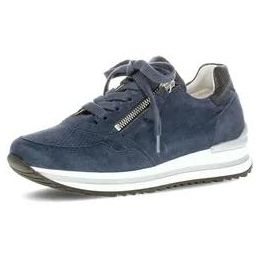 Sneaker Gabor "Sneaker low", Herren, Gr. 42, blau, Schuhe Sneaker