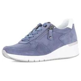 Sneaker Gabor "Sneaker low", Damen, Gr. 36, blau, Schuhe Sneaker