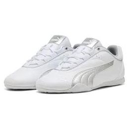 Sneaker Puma "CATCH SOLEIL METALLIC WHISPER", Herren, Gr. 37, Puma wei&szlig;, Puma silber, Synthetik, unifarben, Schuhe Sneaker, f&uuml;r sportlichen Look, mit Gummi-Laufsohle, mit Schn&uuml;rung