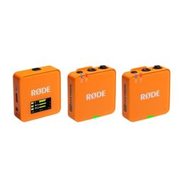 R&Oslash;DE WIGOGEN3ORA - Rode Wireless GO (Gen 3) ORANGE digitales 2-Kanal Drahtlos-Mikrofonsystem