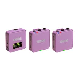 R&Oslash;DE WIGOGEN3LIL - Rode Wireless GO (Gen 3), FLIEDER digitales 2-Kanal Drahtlos-Mikrofonsystem