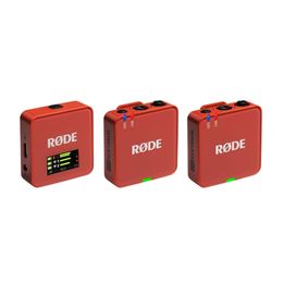 R&Oslash;DE WIGOGEN3CLA - Rode Wireless GO (Gen 3), ZIEGELROT digitales 2-Kanal Drahtlos-Mikrofonsystem