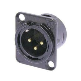 NEUTRIK NC3MD-L-B-1 - 3-polige m&auml;nnliche Steckdose