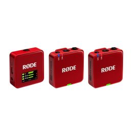 R&Oslash;DE WIGOGEN3RED - Rode Wireless GO (Gen 3), ROT digitales 2-Kanal Drahtlos-Mikrofonsystem