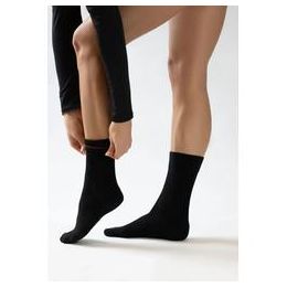 Socken s.Oliver "8er Pack", Damen, Gr. 35-38, schwarz, 70% Baumwolle, 27% Polyester, 2% Elasthan, 1% Polyamid, uni, Socken Socken
