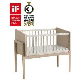 Beistellbett Paidi "LITTLE CLOUD", beige (buche, cashmere, beige), B:99cm H:110cm T:57cm, Holz teilmassiv, Babybetten, mit Lattenrost, variabel h&ouml;henverstellbar, umbaubar zum Tiny Sofa