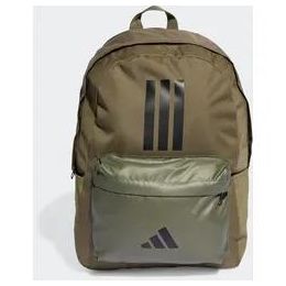 Rucksack Adidas PERFORMANCE "CLASSIC BACK TO SCHOOL 3-STREIFEN", gr&uuml;n (olive strata, schwarz), Rucks&auml;cke, Obermaterial: 100% Polyester, Rucksack