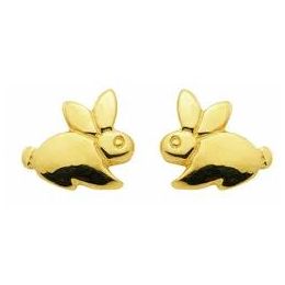 Adelia&acute;s Paar Ohrh&auml;nger ADELIA ́S "Hase Ohrstecker Ohrringe 333 Gold ( 8K ) &ndash; Goldohrringe Hase", gold, Ohrringe, Jungen, Kinder, Gold, Goldohrringe Hase