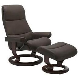 Relaxsessel stressless "View", braun (braun batick), B:78cm H:105cm T:78cm, Leder BATICK: BATICK ist ein leicht korrigiertes, durchgef&auml;rbtes und genarbtes M&ouml;belleder, bei dem die meisten Unebenheiten und Spuren in der Regel entfernt wurden.;Leder PALOMA: PALOMA ist ein durchgef&auml;rbtes Semianilin-M&ouml;belleder mit nat&uuml;rlicher Narbung.;ROHLEDER Stoff Q2 FARON: Ein fester zuverl&auml;ssiger Boucl&eacute; mit einem s
