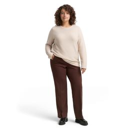 Tom Tailor sheego Gro&szlig;e Gr&ouml;&szlig;en Strickpullover, sand stone beige, Gr&ouml;&szlig;e 46 - Damen