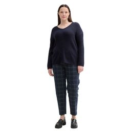 Tom Tailor sheego Gro&szlig;e Gr&ouml;&szlig;en Strickpullover, sky captain blue, Gr&ouml;&szlig;e 46 - Damen