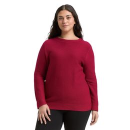 Tom Tailor sheego Gro&szlig;e Gr&ouml;&szlig;en Strickpullover, rumba red, Gr&ouml;&szlig;e 50 - Damen