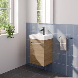 Villeroy & Boch Villeroy & Boch Collaro Handwaschbecken, evineo ineo5 evo Unterschrank B: 43 cm, mit 1 T&uuml;r, mit Griffmulde,, 433445RW+BE0722OA,