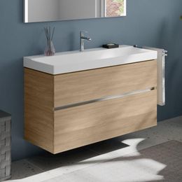 Geberit Xeno&sup2; Waschtisch, evineo ineo5 evo Unterschrank B: 120 cm, 2 Ausz&uuml;ge, mit Griffmulde,, 500551011+BE0979OA,