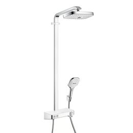 Hansgrohe Raindance Select E Aufputz-Duschsystem mit Thermostat, 27126400,
