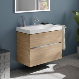 Geberit Xeno&sup2; Waschtisch, evineo ineo5 evo Unterschrank B: 90 cm, 2 Ausz&uuml;ge, mit Griffmulde,, 500531011+BE0978OA,