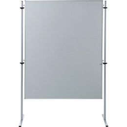 eurokraft basic Funktions-Trennwand, Textilbezug, HxB 1500 x 1200 mm, hellgrau, VE 1 Stk