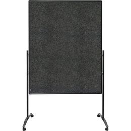 Legamaster Moderationswand Premium Plus, Tafelformat 1200 x 1500 mm, Filz, anthrazit, fest