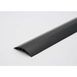 EHA Kabelbr&uuml;cke aus Kunststoff, f&uuml;r Kabel und Schl&auml;uche bis &Oslash; 7,5 mm, schwarz, 2 Kammern, L&auml;nge 1,5 m