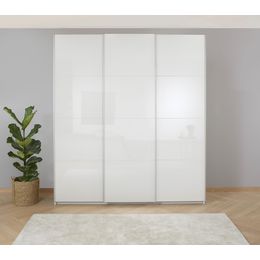 Schwebet&uuml;renschrank Rauch "Kleiderschrank Schrank Garderobe KOLUNA mit Hochglanz-Front", alpinwei&szlig;, hochglanz wei&szlig;, B:203cm H:229cm T:62cm, Holzwerkstoff, Schr&auml;nke, Schwebet&uuml;renschrank, Breiten 203/271/315/360 cm H&ouml;hen 210/229 cm MADE IN GERMANY