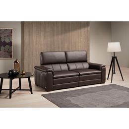 2,5-Sitzer Egoitaliano "Capucine Breite 200cm, hoher Sitzkomfort", schwarz, B:200cm H:99cm T:97cm, Sofas, wahlweise mit elektrisch oder manuell verstellbarer Relaxfunktion