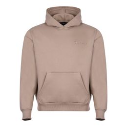 Kapuzensweatshirt DROPSIZE "Dropsize HEAVY OVERSIZE WE WARE THE HUSTLE HOODIE", Herren, Gr. XS, weatherotteak, 70% Baumwolle, 30% Polyester, Sweatshirts