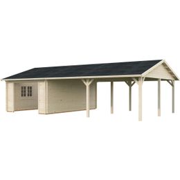 Garage Palmako "Roger, ohne Tor", natur, H:316cm, Massivholz, Garagen, BxTxH: 1006x619x316 cm