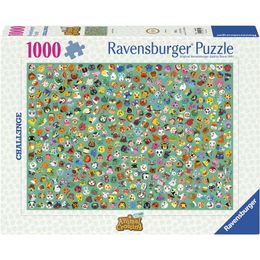 Puzzle Ravensburger "Challenge, Animal Crossing", bunt, Puzzles, KinderB:70cm H:50cm, Pappe, Made in Germany, B:70cm H:50cm