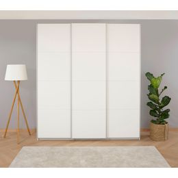 Schwebet&uuml;renschrank Rauch "Kleiderschrank Schrank Garderobe KOLUNA mit Dekor-Front", alpinwei&szlig;, B:203cm H:210cm T:62cm, Holzwerkstoff, Schr&auml;nke, Schwebet&uuml;renschrank, Breiten 203/271/315/360 cm H&ouml;hen 210/229 cm MADE IN GERMANY
