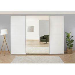 Schwebet&uuml;renschrank Rauch "Kleiderschrank Schrank Garderobe KOLUNA mit Spiegel", alpinwei&szlig;, B:315cm H:210cm T:62cm, Holzwerkstoff, Schr&auml;nke, Schwebet&uuml;renschrank, Breiten 203/271/315/360 cm H&ouml;hen 210/229 cm MADE IN GERMANY
