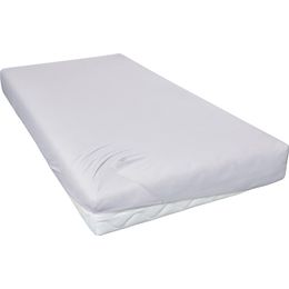 Spannbettlaken Primera "Jersey", grau (hellgrau), B:70cm L:140cm, Jersey, Obermaterial: 100% Baumwolle, Bettlaken, Spannbettlaken, f&uuml;r Kindermatratzen, f&uuml;r Matratzengr&ouml;&szlig;e 70x140cm, 100% Baumwolle