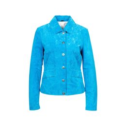 Lederjacke Freaky Nation "Berkeley-FN", Damen, Gr. M, himmelblau, Oberstoff: 100% Leder. Futter: 100% Baumwolle, normal, Jacken
