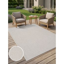 Teppich OTTO HOME "Nollan, In- und Outdoor geeignet, Balkon, Camping", cream, B:77cm H:8mm L:150cm, Kunstfaser, Teppiche, Teppich, Wetterfest & UV-best&auml;ndig, Esszimmer, Wohnzimmer