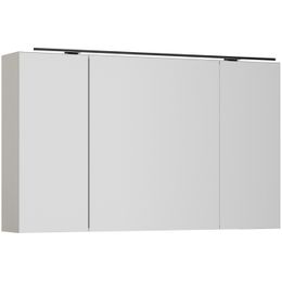 Spiegelschrank Nobilia "Prina", grau, B:120cm H:72cm T:72cm, Schr&auml;nke, Spiegelschrank