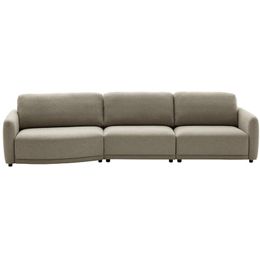 Sch&ouml;ner Wohnen Kollektion 3-Sitzer "Wonder, Modernes Design mit sanfter Rundung", beige, B:349cm H:86cm T:125cm, 99% Polyester, 1% Polyacryl, SCH&Ouml;NER WOHNEN-KOLLEKTION, Sofas, Organische Form, Kammerkissen-Komfort & XXL-Ma&szlig;e