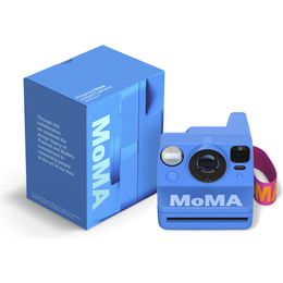 Polaroid Sofortbildkamera "Now Generation 3 MoMA Edition", blau, B:11,22cm H:9,6cm T:15,02cm, Fotokameras