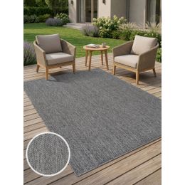Teppich OTTO HOME "Nollan, In- und Outdoor geeignet, Balkon, Camping", anthrazit, B:155cm H:8mm L:230cm, Kunstfaser, Teppiche, Teppich, Wetterfest & UV-best&auml;ndig, Esszimmer, Wohnzimmer